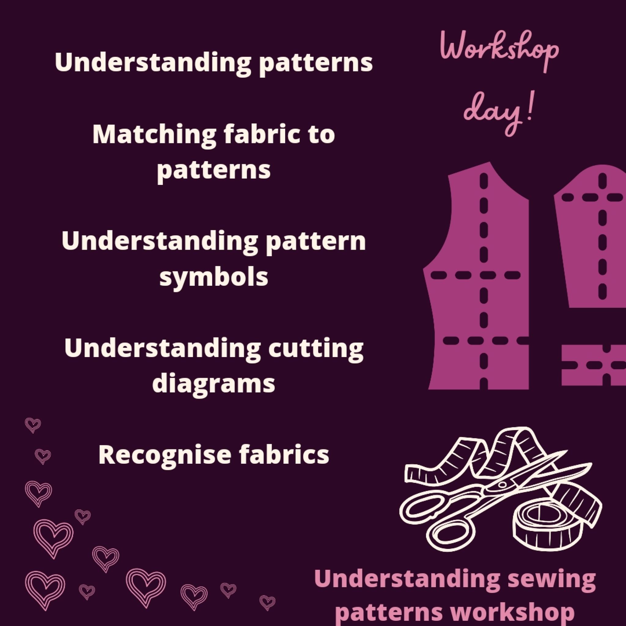 Understanding patterns- Sewing workshop | Sew New Ltd